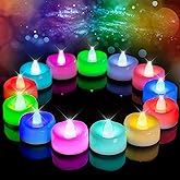 Amazon.com: Yakpo 24 Pack Fast Color Changing Tea Lights Battery ...