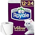 Royale Velour Toilet Paper, 12 Equal 24 Rolls, 142 Bathroom Tissues per ...