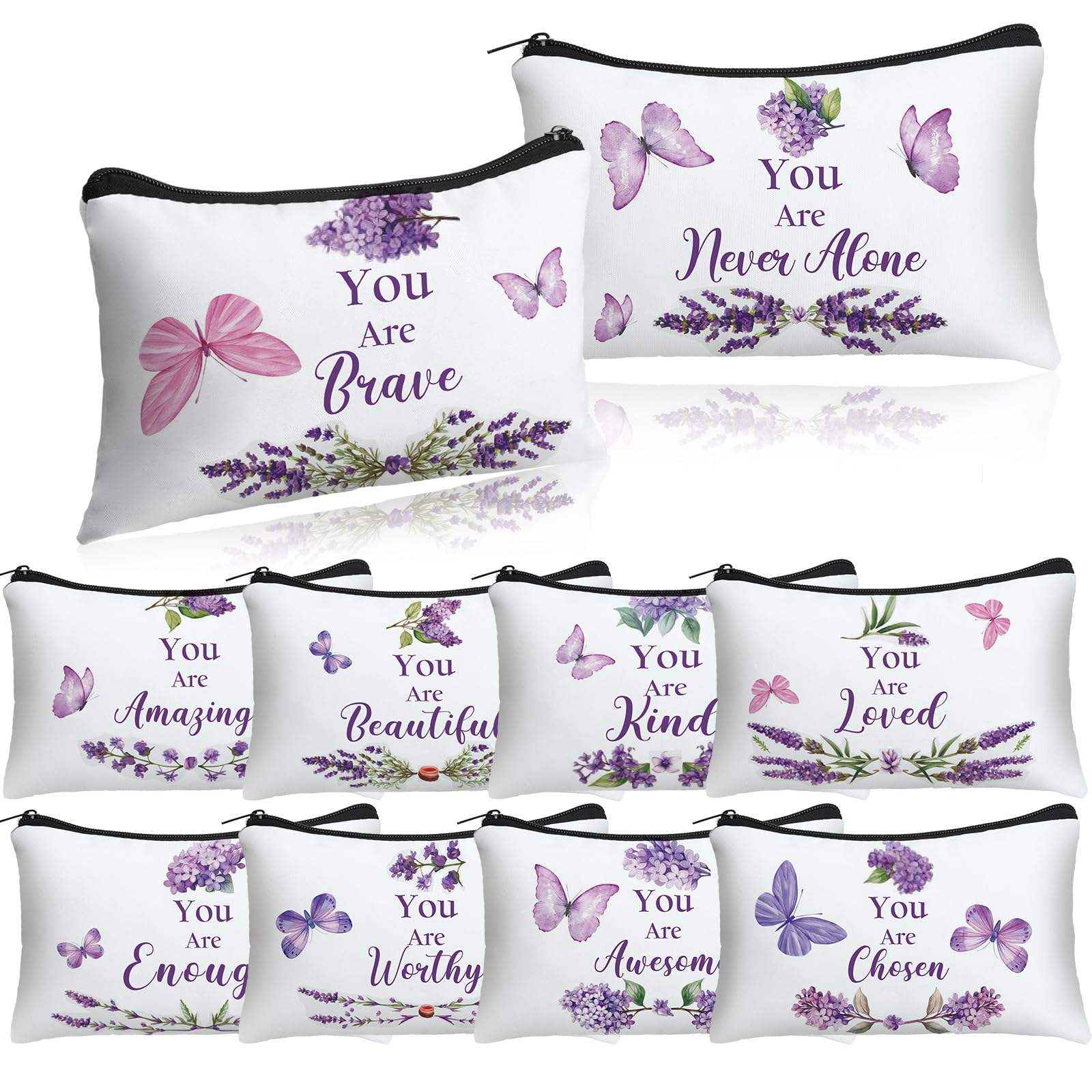 Shinylin 10 Pcs Christian Makeup Bags Gifts for Women Religious ...