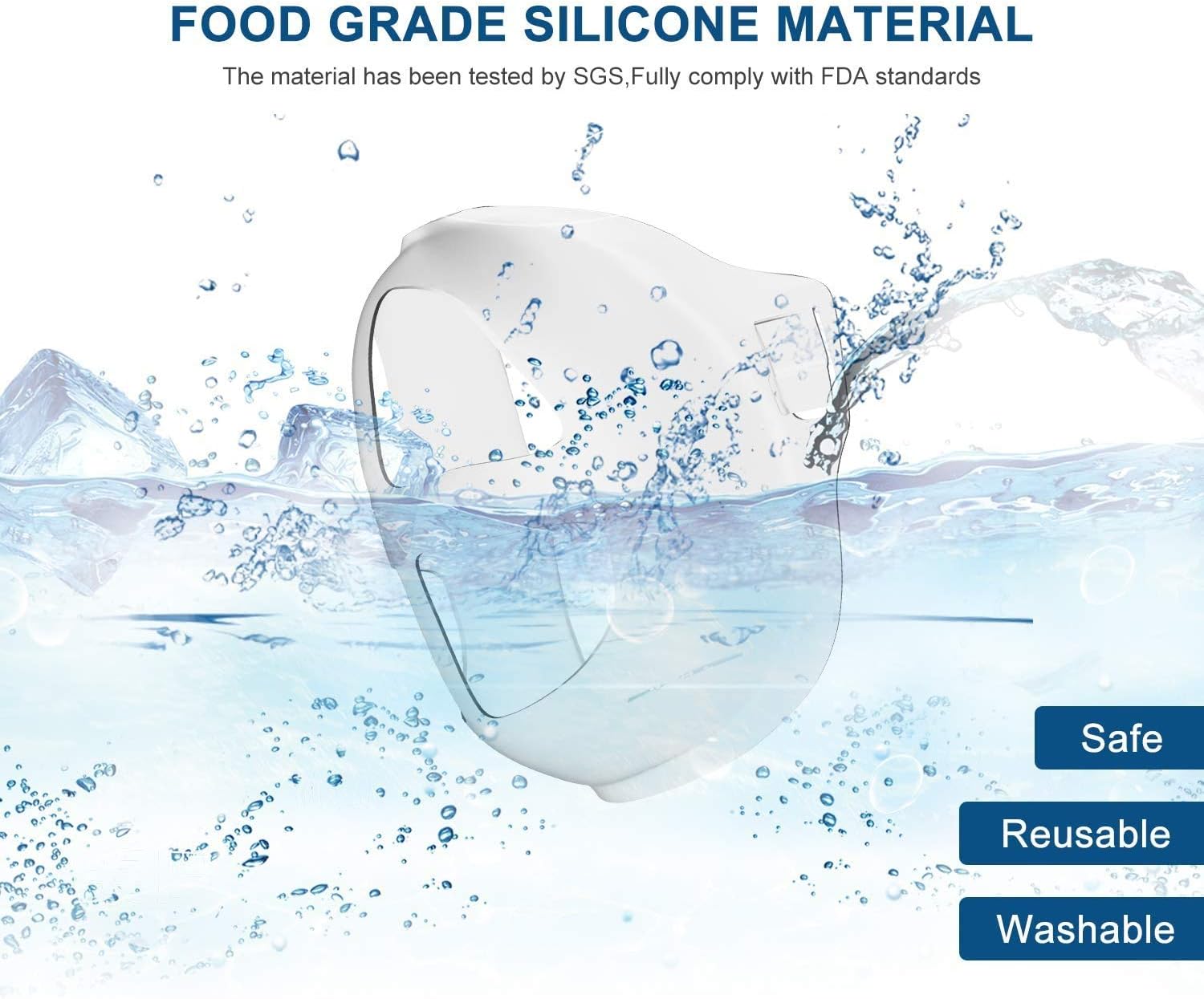 3D Face Bracket, Silicone 3D Breath Support for Face Covering, Reusable ...