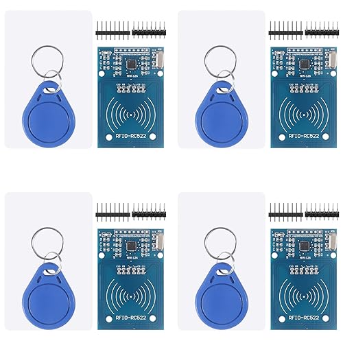 6Pcs RC522 RFID Module Kit RF RC522 Reader IC Card Sensor Module with ...