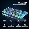 Womier K87 75% Keyboard, TKL Mechanical Keyboard, Hot Swappable Mechanical Gaming Keyboard, RGB ...