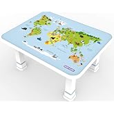 Amazon.com: Baby Care Kids Folding Floor Table w/Adjustable Heights ...