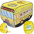Amazon.com: FUN LITTLE TOYS School Bus Pop Up Play Tent for Kids with ...