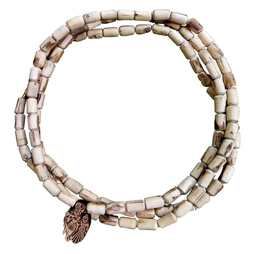 ANVIKA 8 mm 3 Layer Tulsi Bead Original Vrindavan Tulasi Kanthi Mala ...