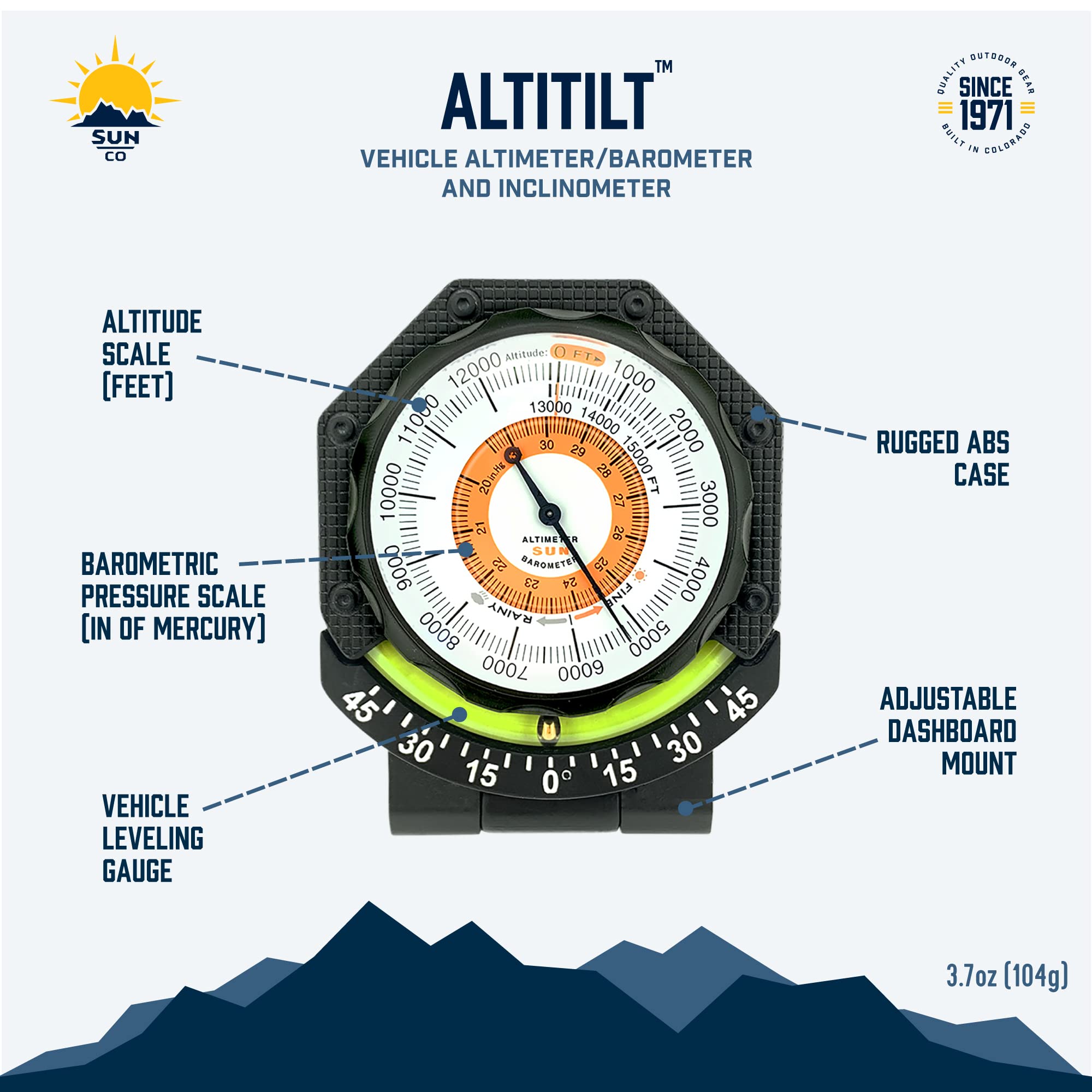 Mua AltiTilt - Dashboard Altimeter Inclinometer for Off-Road Vehicles ...