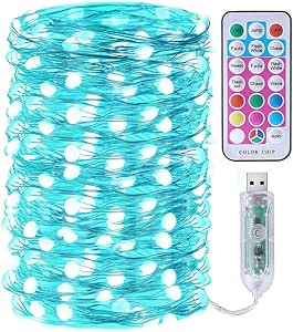 Amazon.com : Solhice 50ft Color Changing LED Fairy Lights USB Powered ...