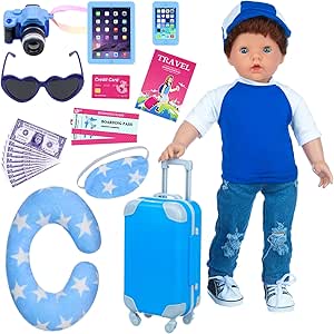 Amazon.com: Ecore Fun 24 Pcs American 18 Inch Boy Doll Clothes and ...
