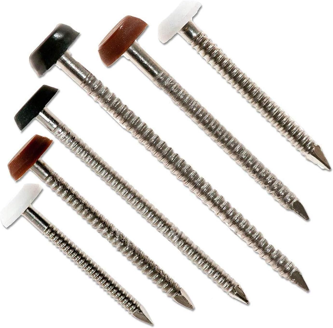 100 White 65mm x 3.35mm, Plastops or polytops - Plastic Headed Pins ...