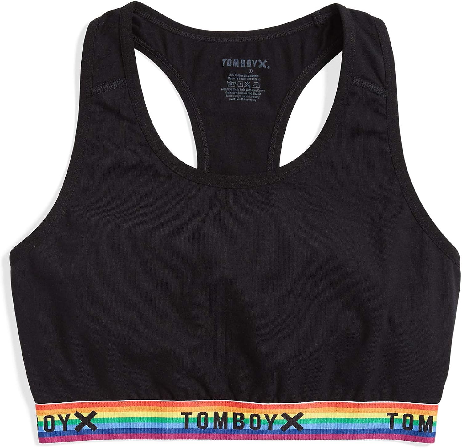 TomboyX Any Body Racerback Bra, Cotton for All Day Comfort, No Frills ...