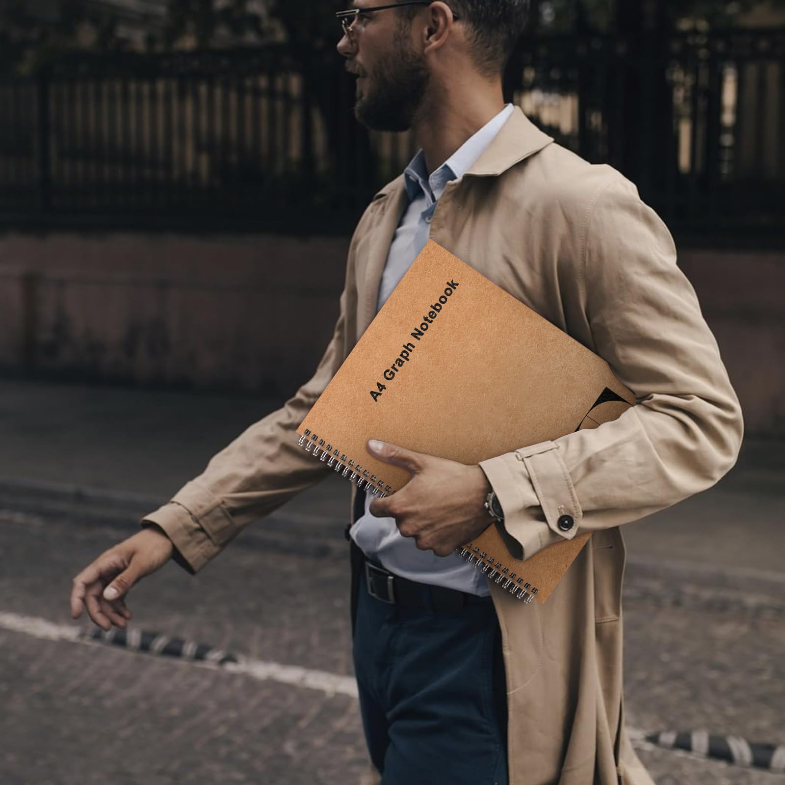 Mua A4 Graph Paper Notebook, 2 Pack Large Spiral Grid Notebook, 200 ...