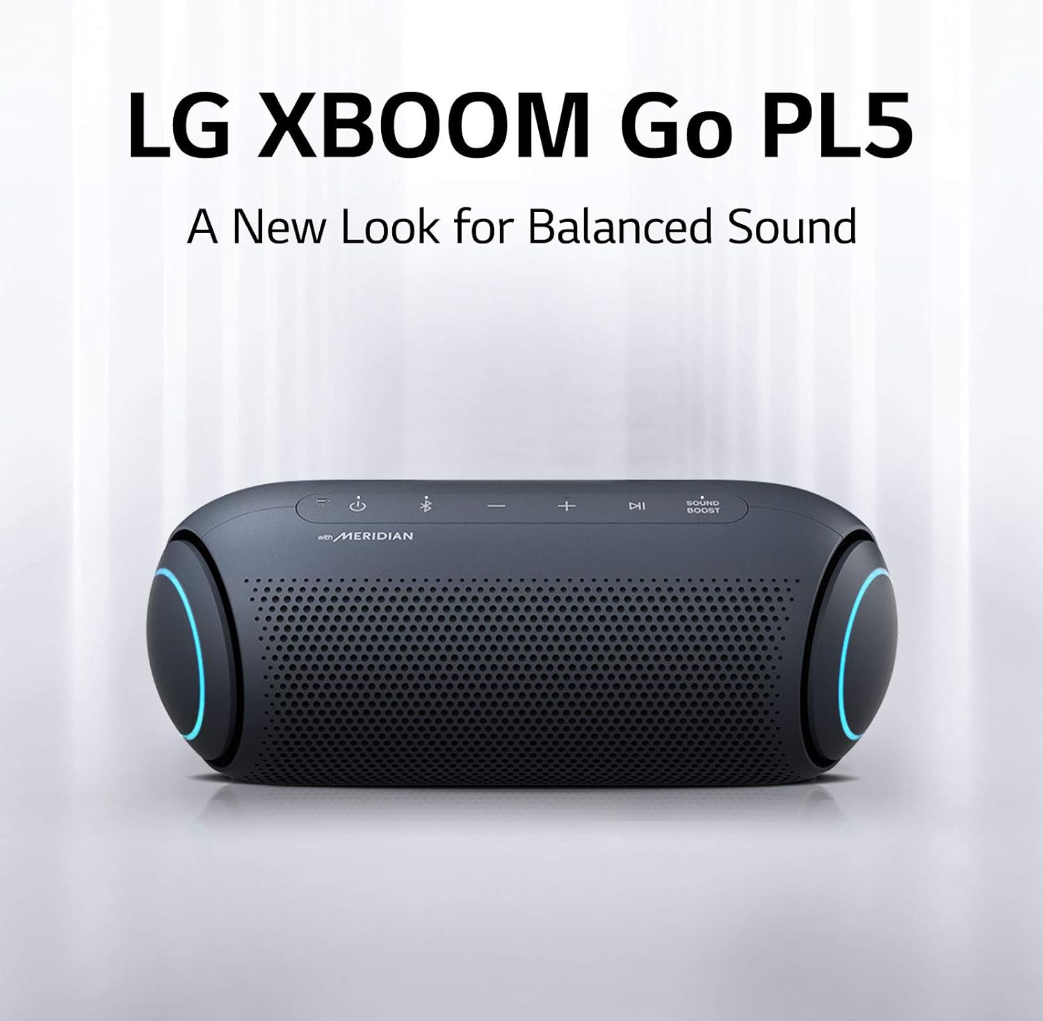LG XBOOM GO PL5 Bluetooth Speaker with Meridian Technology, Dual Action ...