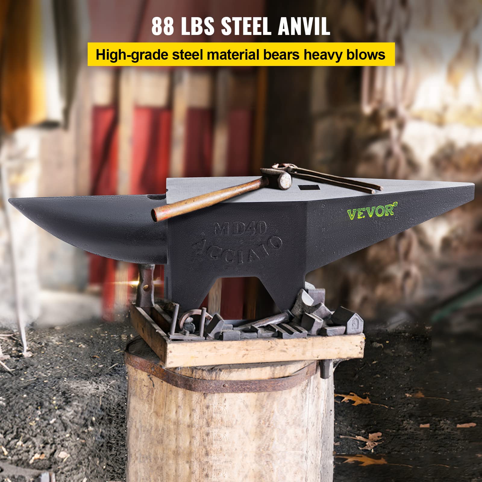 Mua VEVOR Cast Iron Anvil, 86 Lbs Single Horn Anvil with Large ...