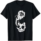 Amazon.com: Skeleton Cat Skull Kitty Cute Goth Halloween Men Women Kids ...