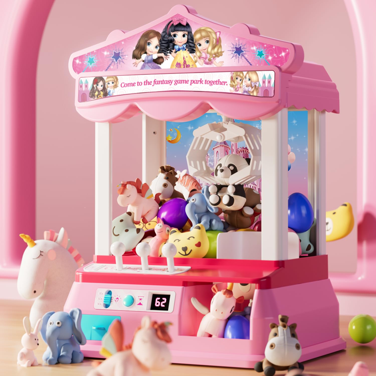 Large Claw Machine for Kids, Princess Toys Claw Machine for Kids, 3 ...