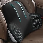 Amazon.com: Coverado Lumbar Support Pillow for Car Seat Driver, Leather ...