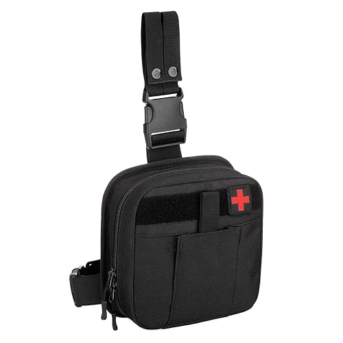 SINAIRSOFT Drop Leg Medical Pouch EMT Tool Bags,Tactical Molle Compact ...