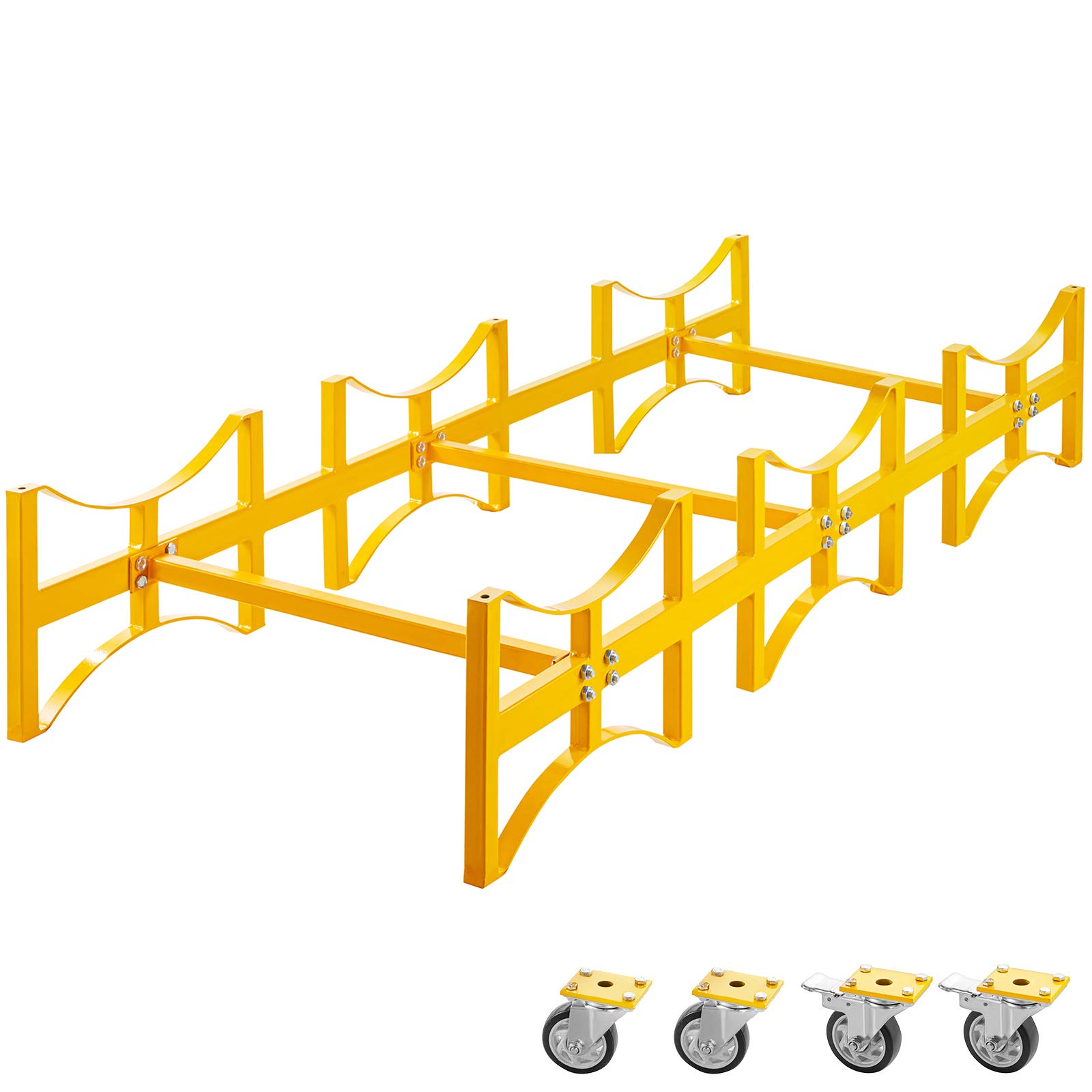 Buy VEVOR Stackable Drum Rack 55 Gallons, Steel Drum Rack 30-Inch Depth ...