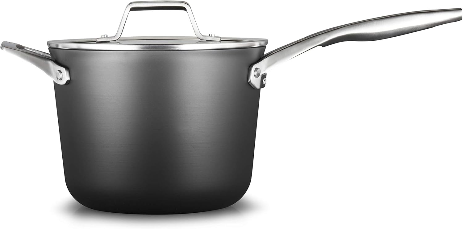 Amazon.com: Calphalon 2029648 Premier Hard-Anodized Nonstick 4.5-Quart ...