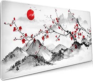 Amazon.com : Japanese Sakura & Cherry Blossom Mouse Pad 35.4 X 15.7 ...