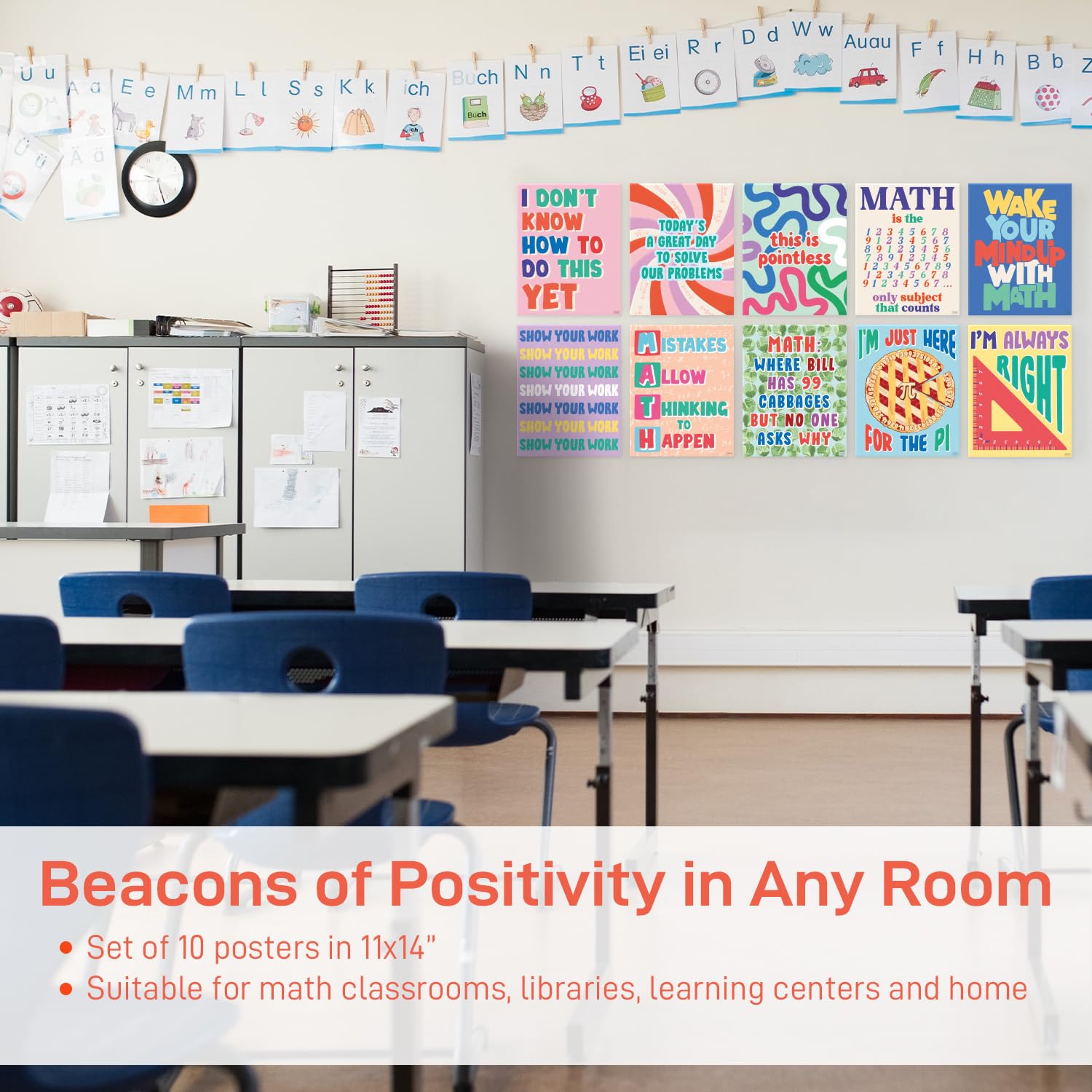 Mua S&O Math Posters for Elementary School - Math Classroom Decor ...