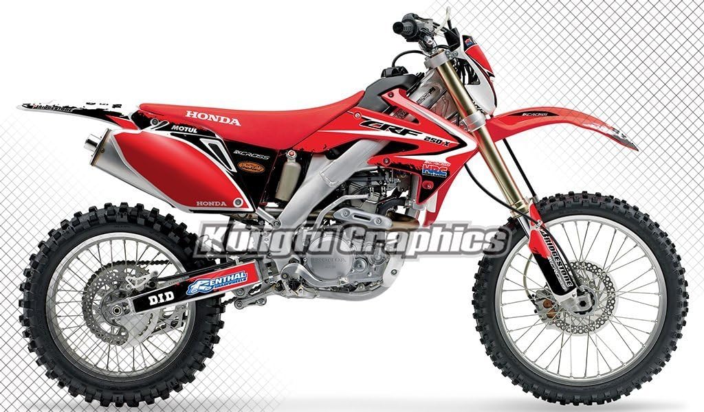 Amazon.com: Kungfu Graphics Custom Decal Kit for Honda CRF250X 2004 ...
