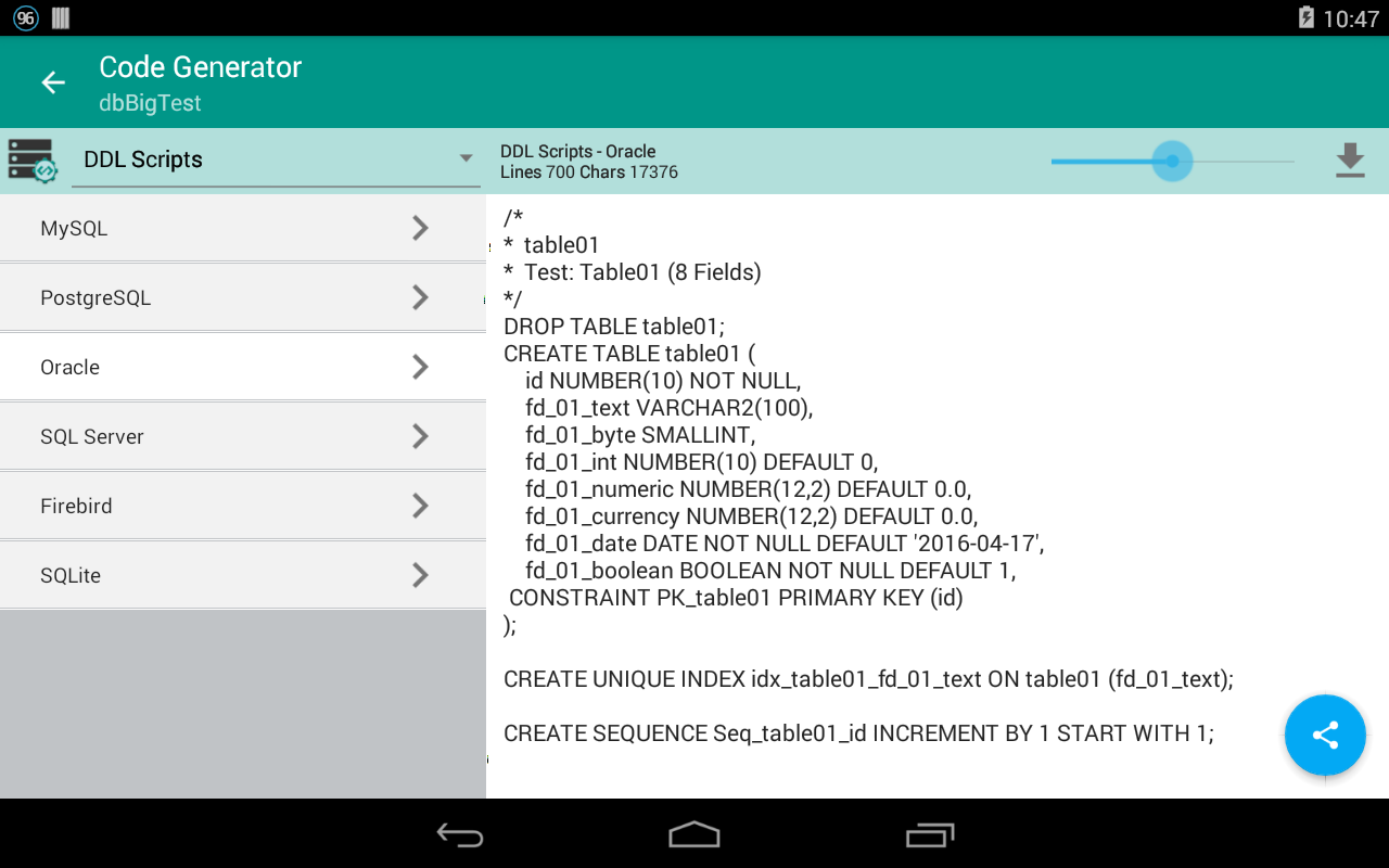Database Script Tool (Source code generator):Amazon.co.uk:Appstore for Android