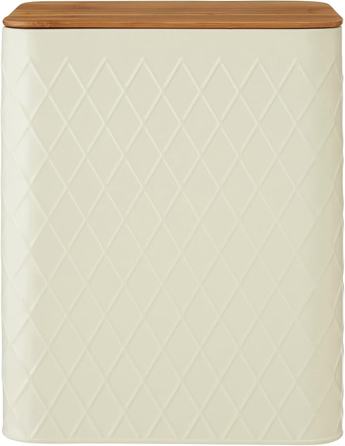 Premier Housewares Rhombus Storage Canister, Cream, Large: Amazon.co.uk ...