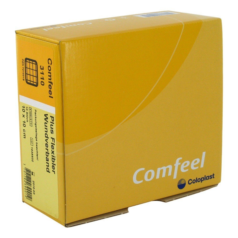 Comfeel plus flexibler Wundverband 10x10 cm 3110, 10 St: Amazon.de ...