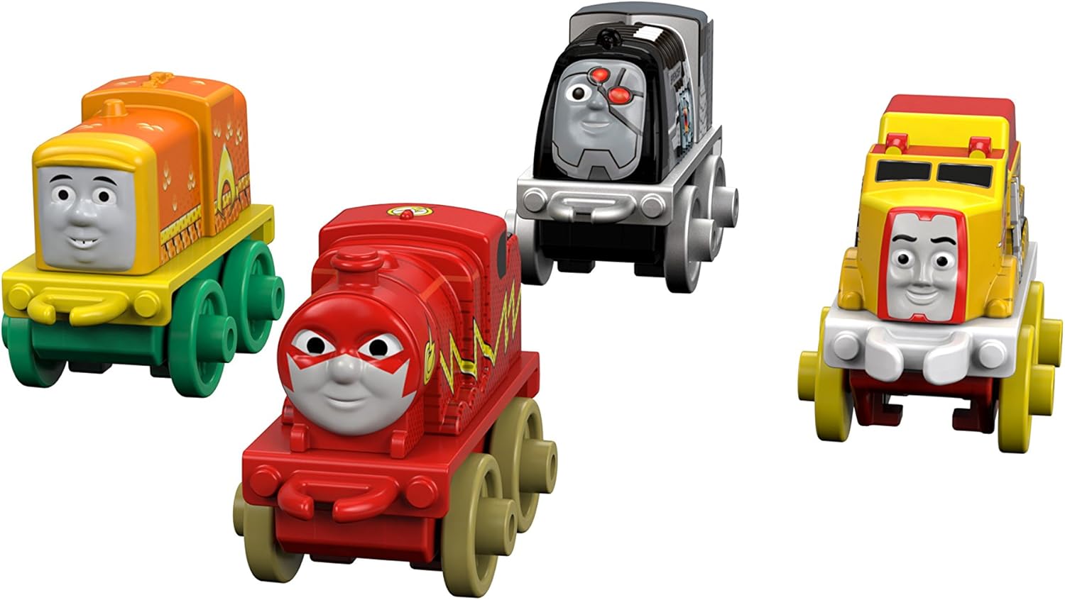 Fisher-Price Thomas & Friends DC Super Friends Minis 4-Pack #3: Amazon ...