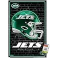 Amazon.com: Trends International NFL New York Jets - Neon Helmet 24 ...