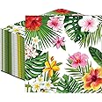 Amazon.com: 50 Count Tropical Hibiscus Floral Greenery Paper Napkins ...