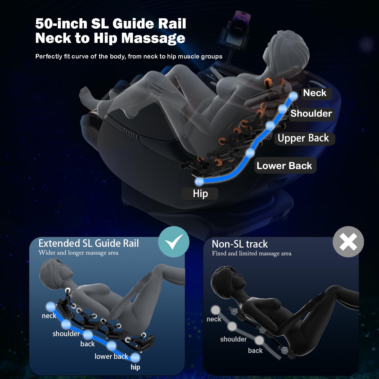 Mua Massage Chair Full Body, Zero Gravity SL-Track Shiatsu Massage ...