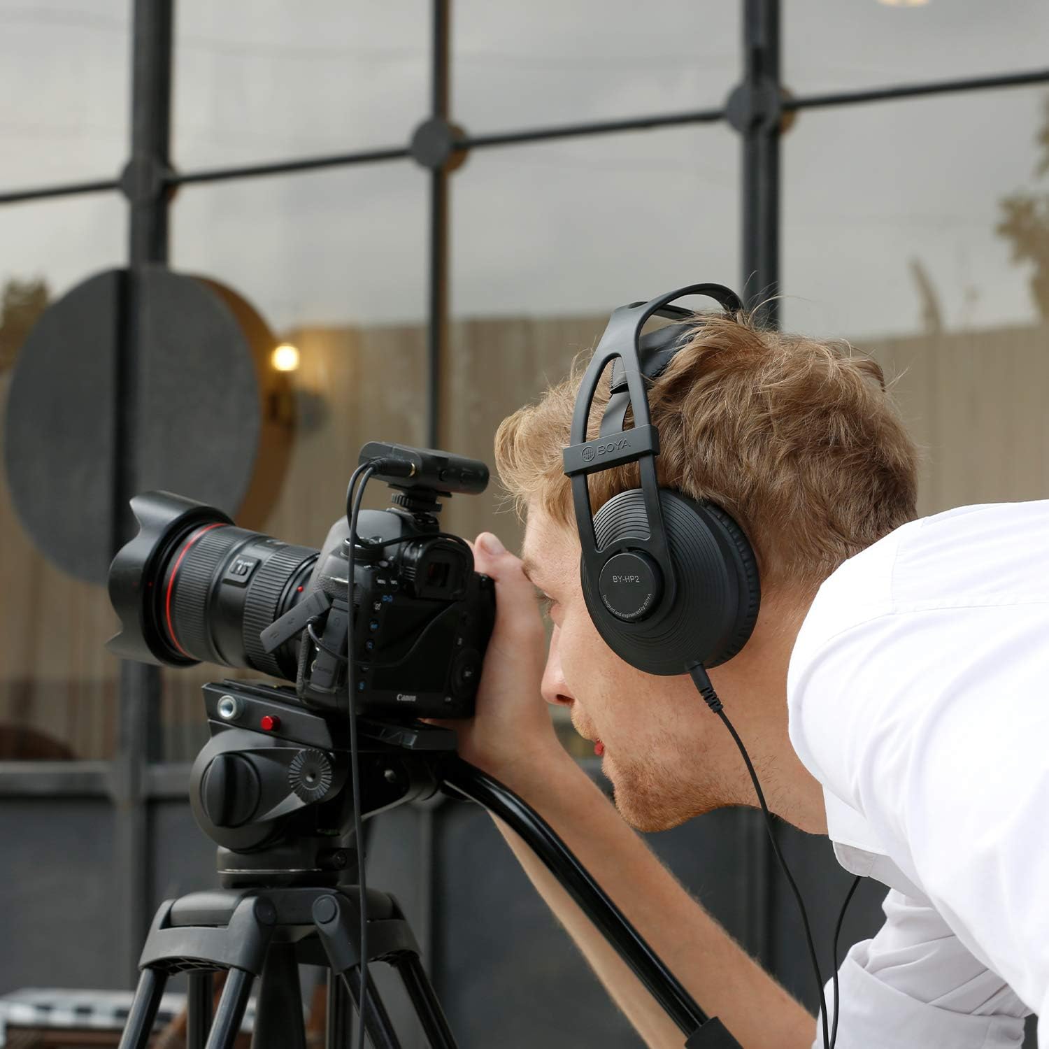 BOYA Professional Wired Over Ear Studio Headphones, Stereo Headsets ...