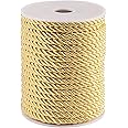 Amazon.com: PH PandaHall 5mm 18 Yards Twisted Gold Rope Nylon Cord Trim ...