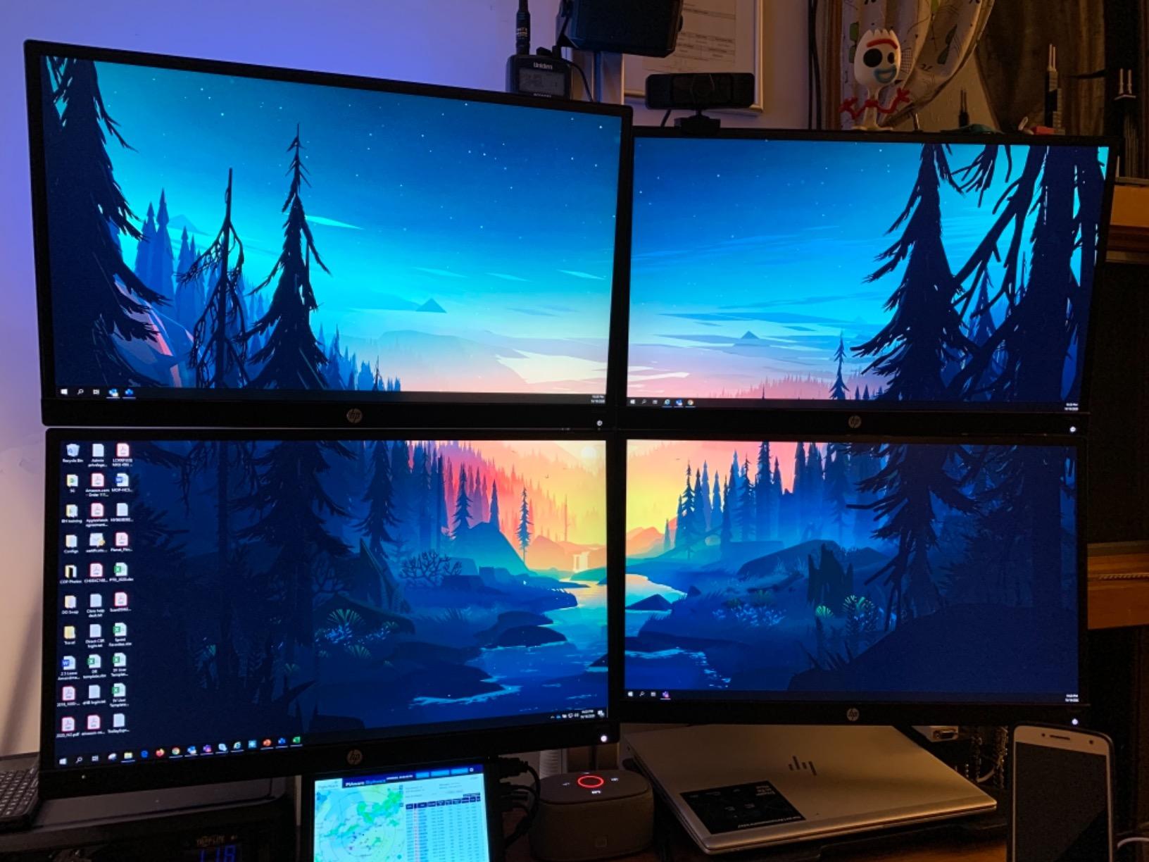 $43/mo - Finance TechOrbits Hex Monitor Stand - Six Screens Heavy Duty ...