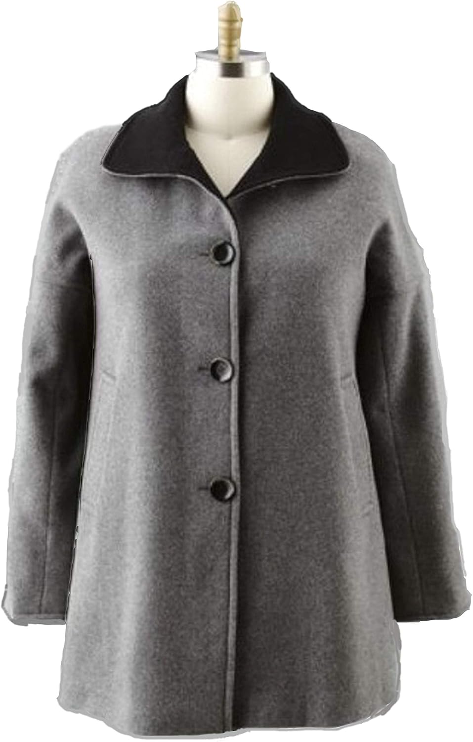 Amazon.com: Covington Women's Outerwear Winter Wool Blend Long Coat ...