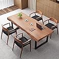 Amazon.com: KunAndPeng Solid Wood Office Desk, Dining Table, Desk -55 ...