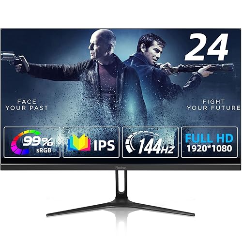 Prechen 24 Inch 144Hz Gaming Monitor, IPS Screen FHD 1920 x 1080P, AMD ...