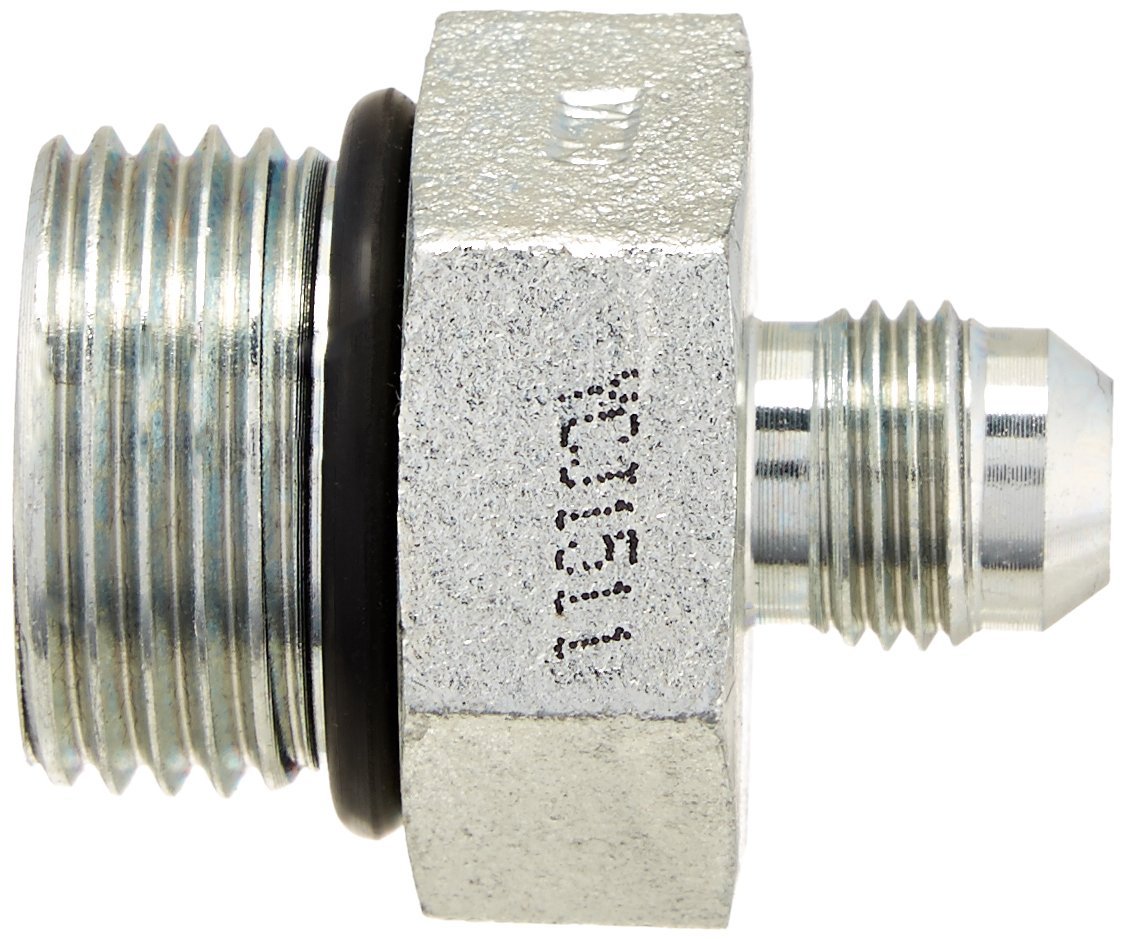 Straight 1/2 Tube OD JIC Male x 9/16-18 Male Straight Thread O-Ring ...