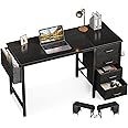 Amazon.com: Casaottima 40-Inch Small Computer Desk with 4 Fabric ...