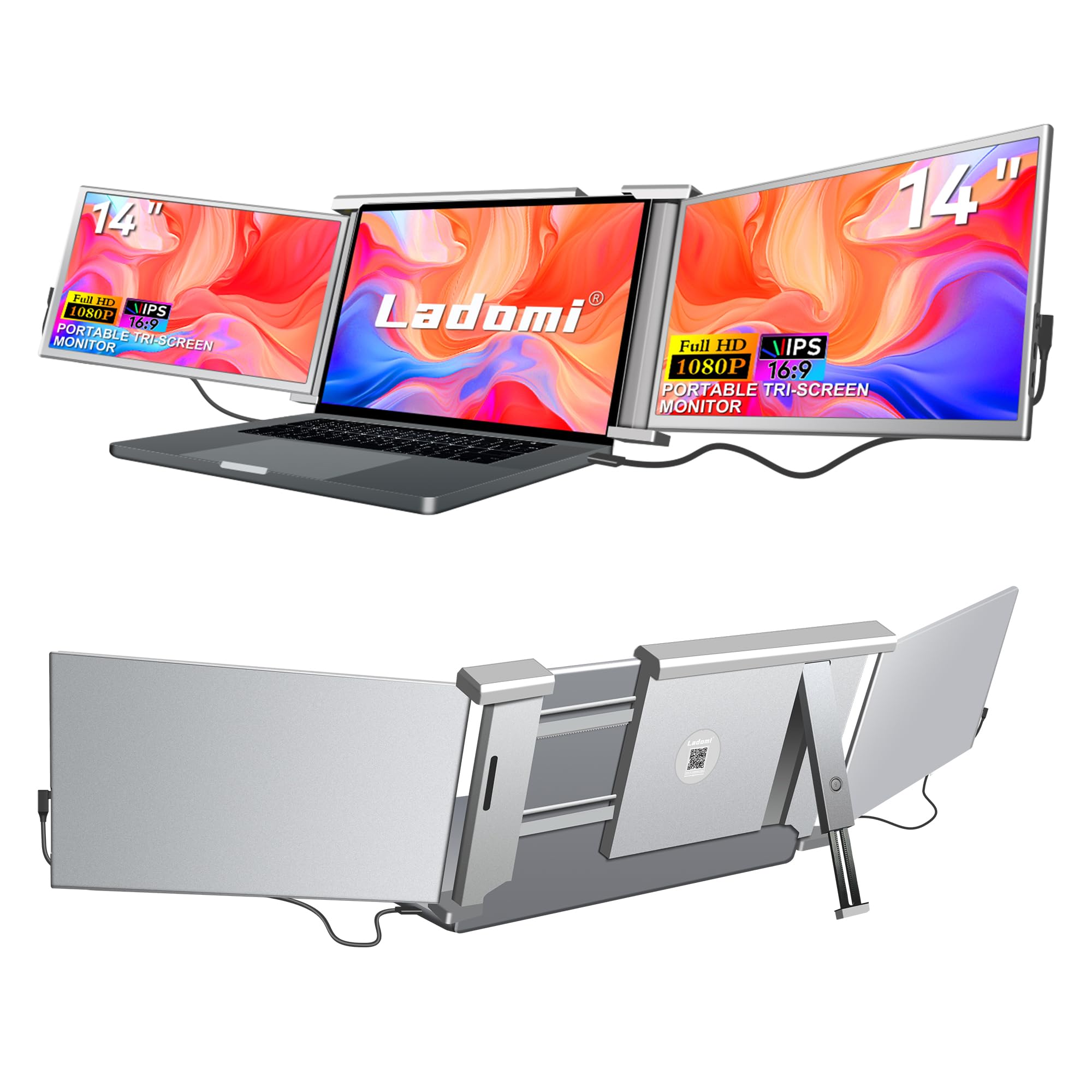 Mua Laptop Screen Extender, 14" FHD 1080P IPS Portable Laptop Monitor ...