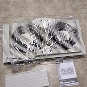 Holmes Dual Blade Twin Window fan with One Touch Thermostat: Amazon.ca ...