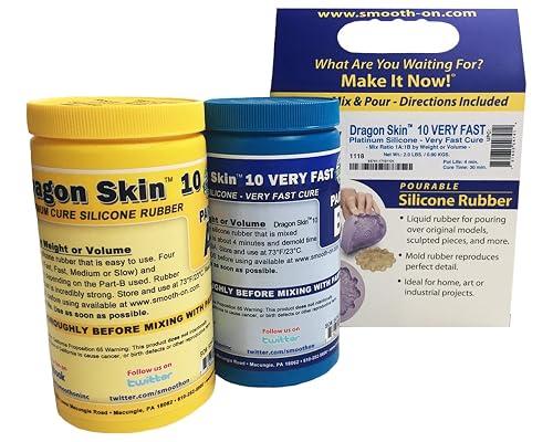 Dragon Skin 10 Very Fast Platinum Silicone Cure 2 Pints Kit (2 lbs) in ...