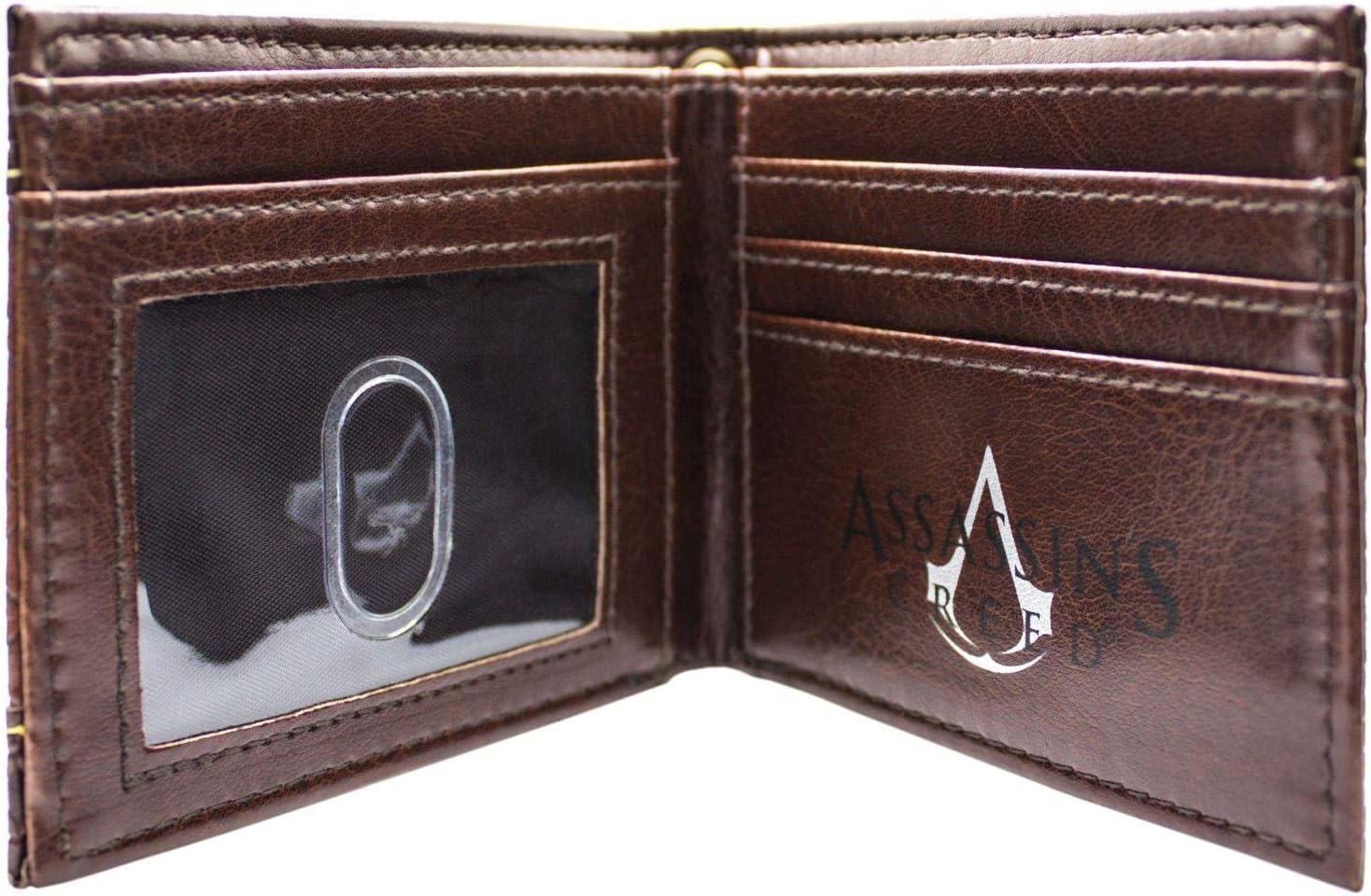 Assassins Creed Syndicate Jacob Embossed Brown ID & Card Bi-Fold Wallet ...