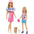 Amazon.com: Barbie & Stacie Doll Set with 2 Pet Dogs & Accessories ...