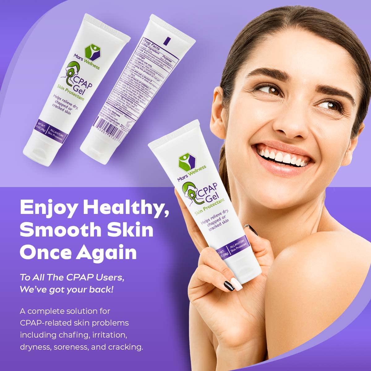 Mua Mars Wellness CPAP Gel Skin Protectant – 1oz Before and After CPAP ...