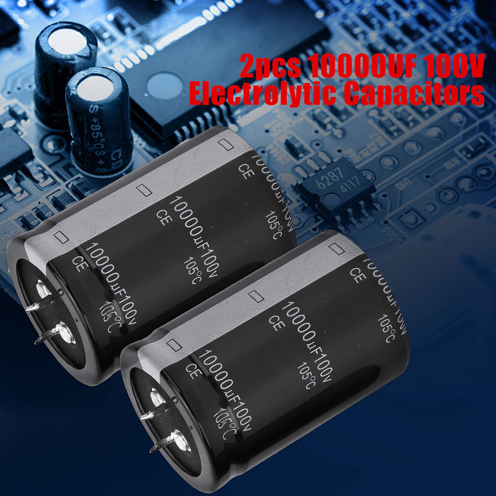 Mua 2pcs Electrolytic Capacitor, 10000uF 100V Capacitor 105℃ 3.5 x 5cm ...