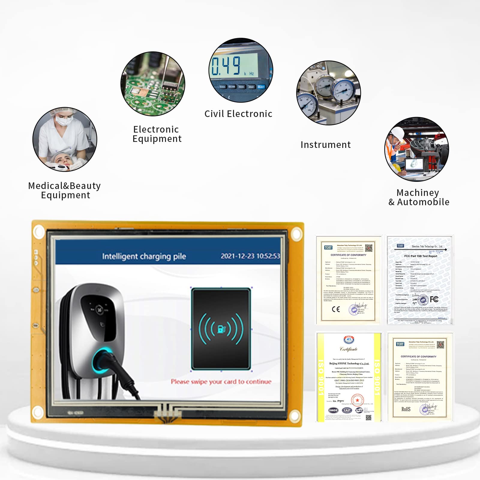 Mua 5 Inch HMI Smart TFT LCD Module with Controller + Program + Touch ...