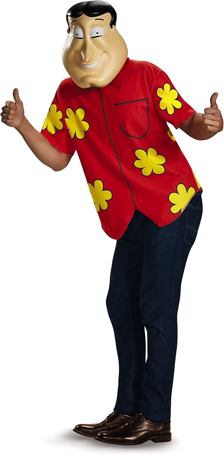 Amazon.com: Disguise Men's Quagmire Deluxe Costume Mask, Multi, One ...
